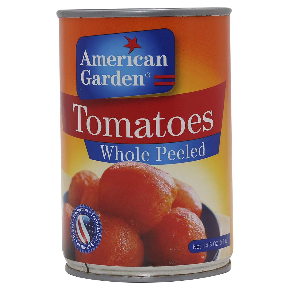 American Garden Whole Peeled Tomatoes 411g - Buy Online