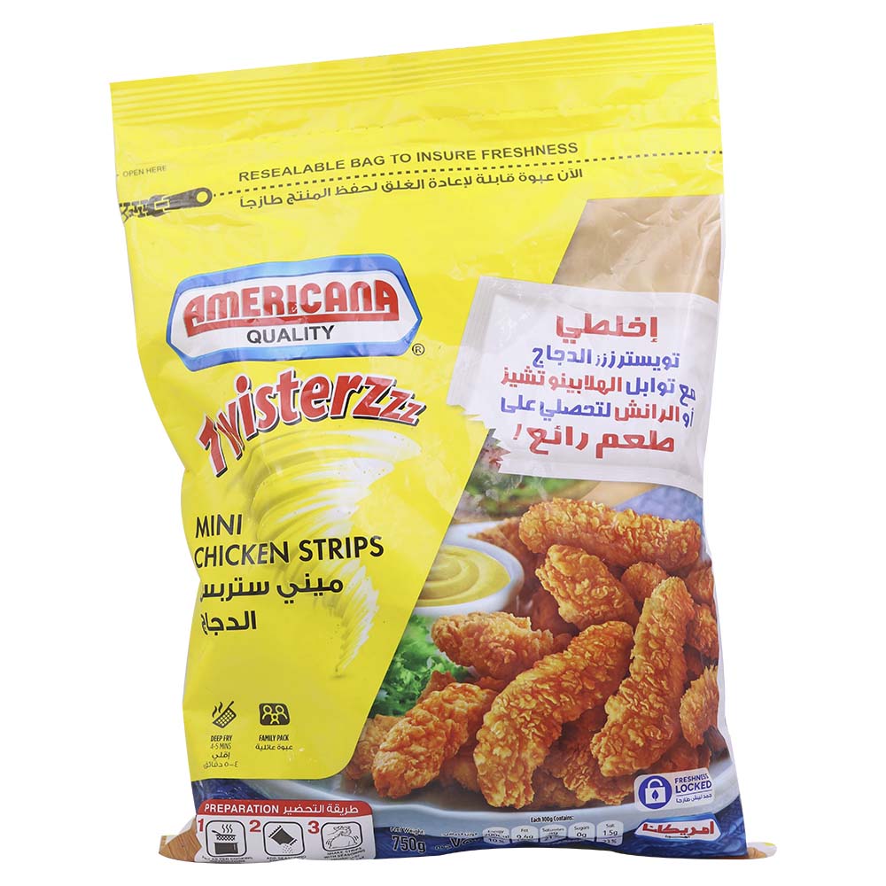 Americana Quality Twisterzz Mini Chicken Strips 750g - Buy Online