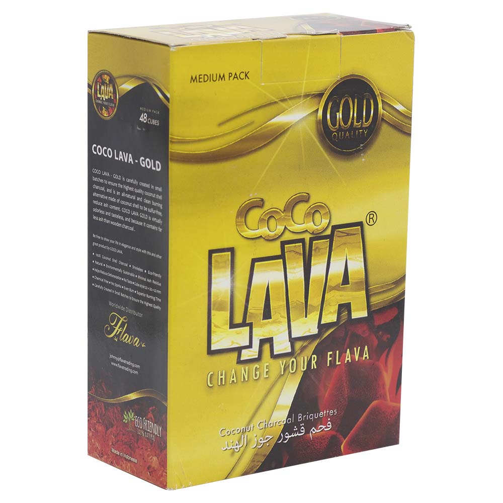Coco Lava Coconut Charcoal Briquettes 48 Cubes - Buy Online