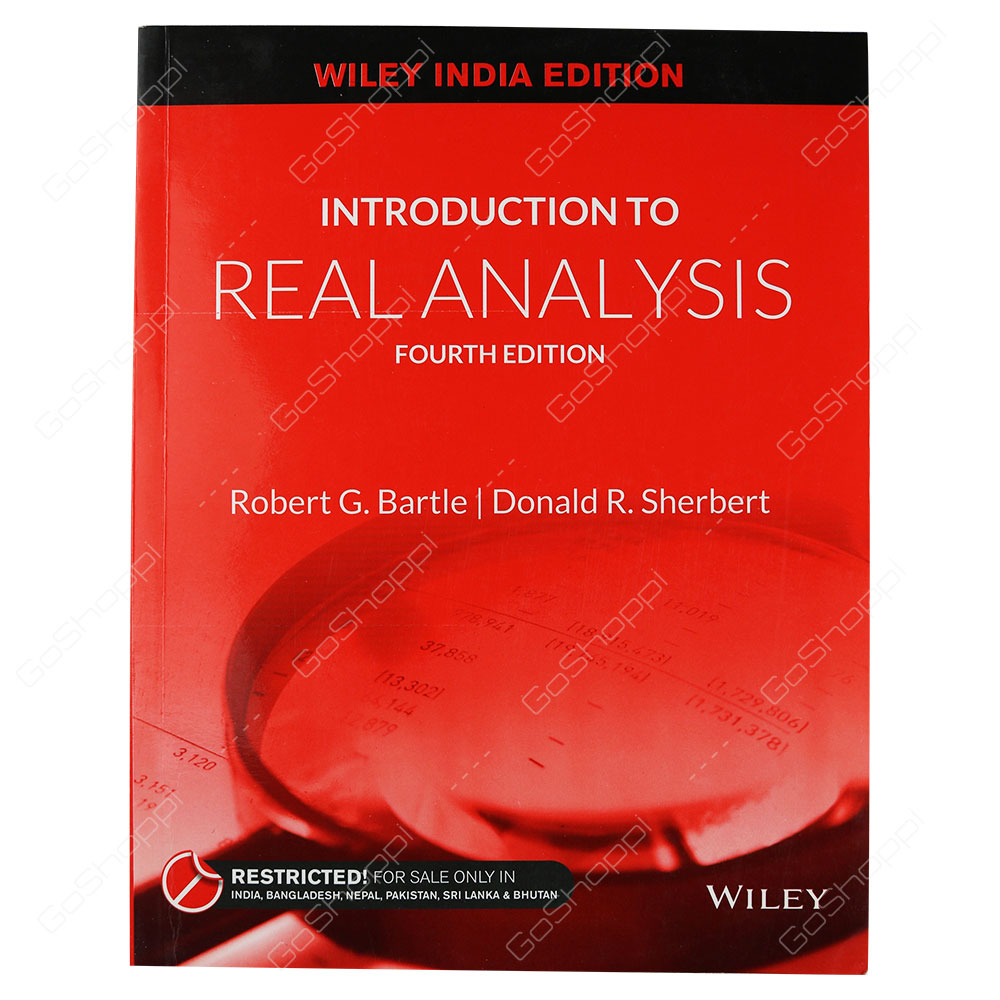 Introduction To Real Analysis 4th Edition By Robert G. Bartle - Buy Online