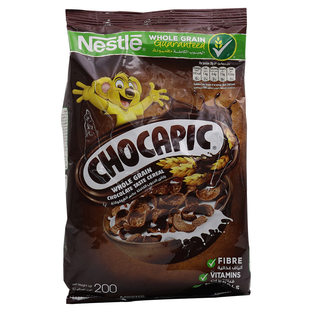 Nestle Chocapic Whole Grain Chocolate Taste Cereal 200g - Buy Online