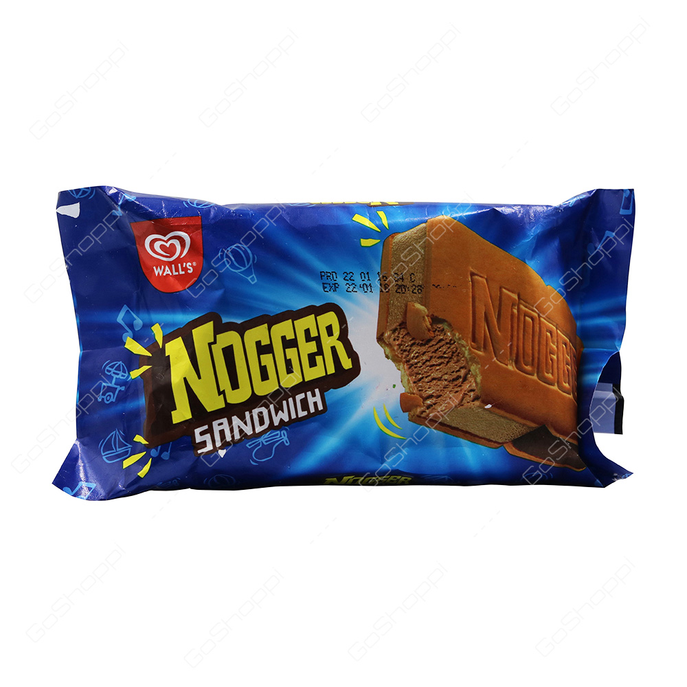 Walls Nogger Sandwich Icecream 82 g - Buy Online