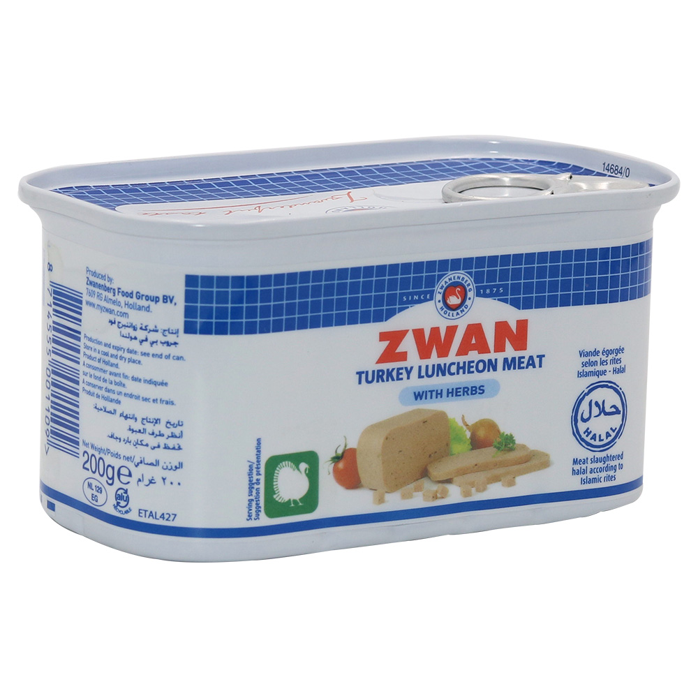 Zwan Turkey Luncheon Meat With Herbs 200g - Buy Online