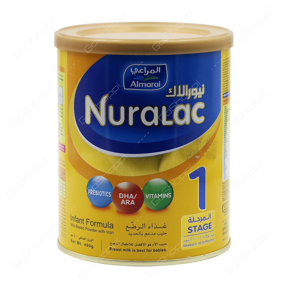 Almarai Nuralac Infant Formula Stage 1 400 g - Buy Online