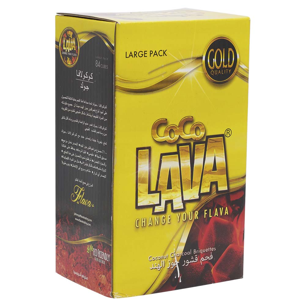 Coco Lava Coconut Charcoal Briquettes 84 Cubes - Buy Online