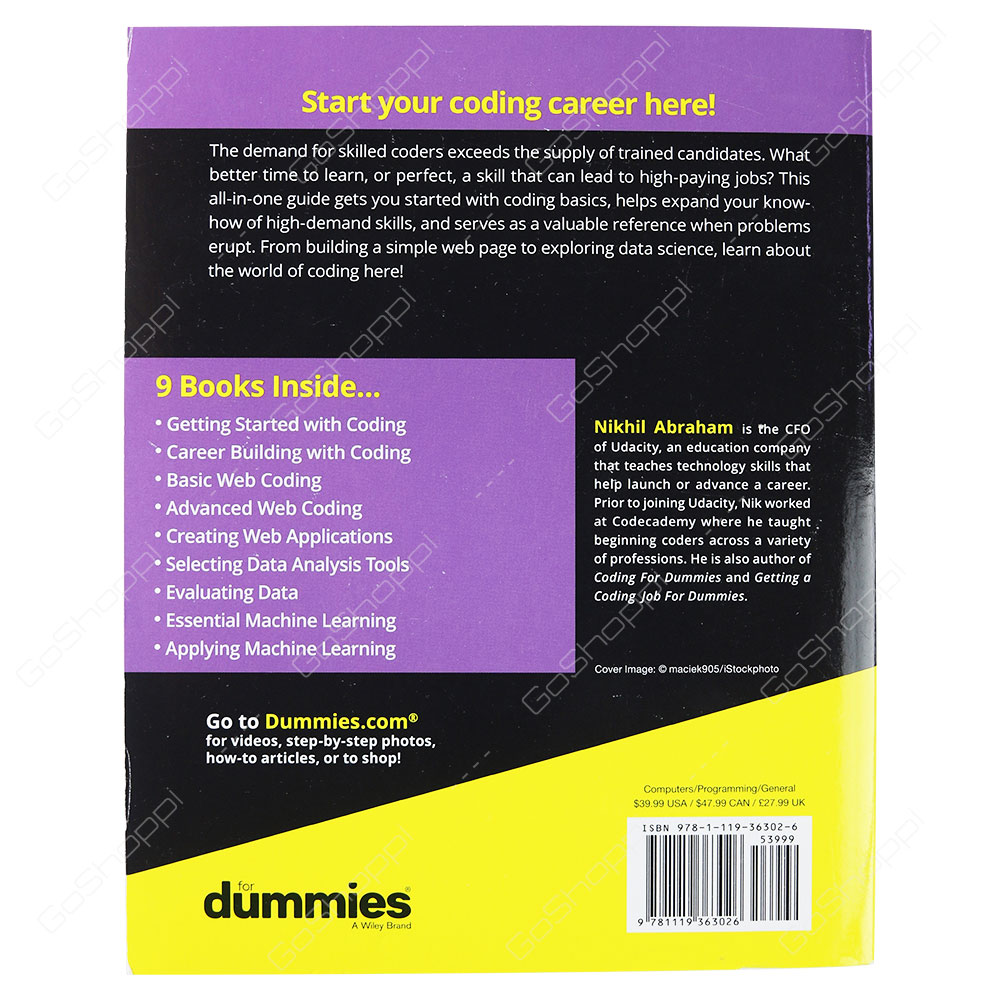 Coding All-In-One For Dummies By Nikhil Abraham - Buy Online