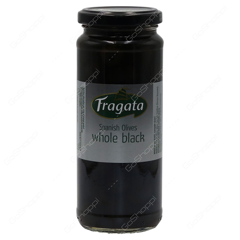 Fragata Spanish Olives Whole Black 340 g - Buy Online