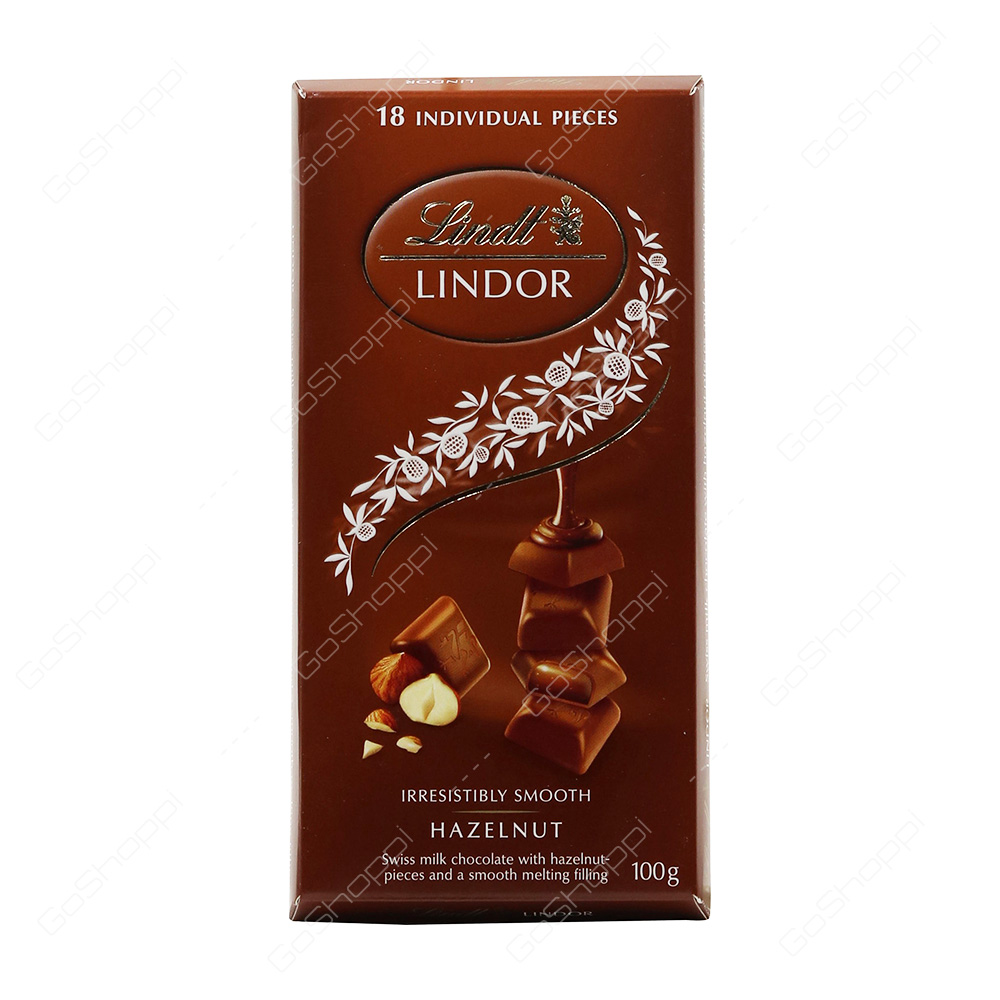 Lindt Lindor Hazelnut Milk Chocolate 100 g - Buy Online