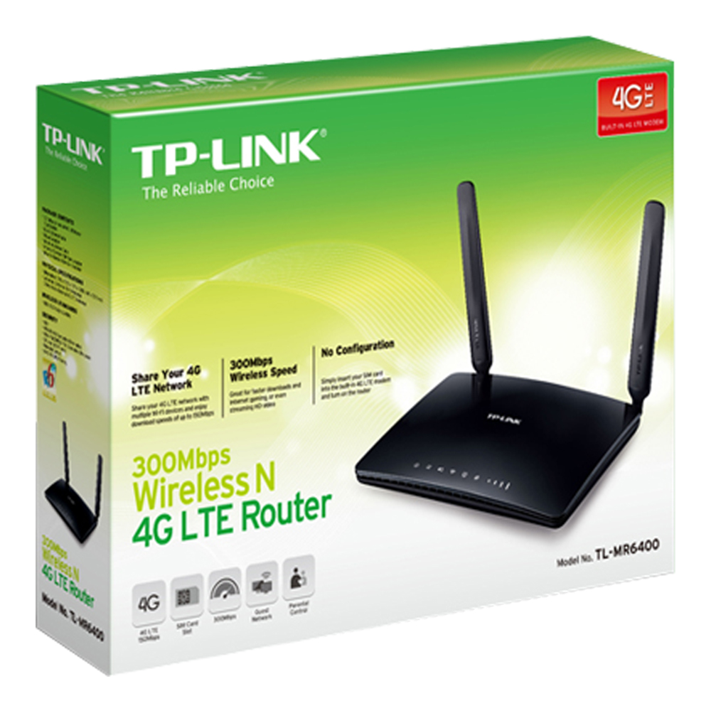 TP-LINK TL-MR6400 300Mbps Wireless N 4G LTE Router - Buy Online