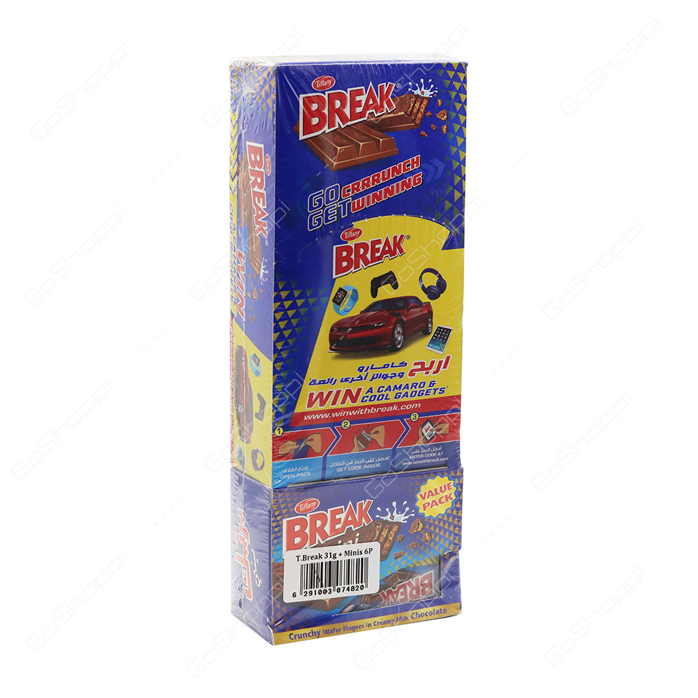 Tiffany Break Crunchy Wafer Fingers Value Pack 6X31 g - Buy Online