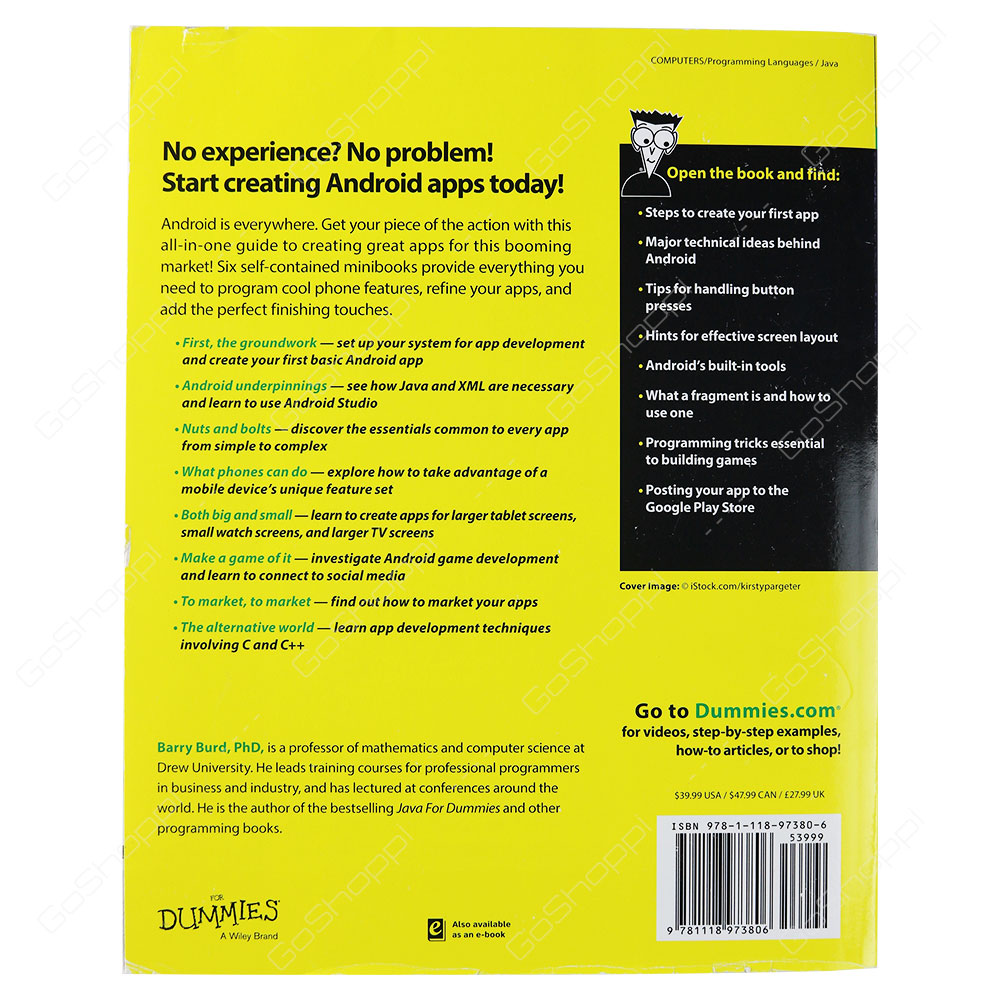 Android App Development All In One For Dummies 2nd Edition By Barry Burd Buy Online